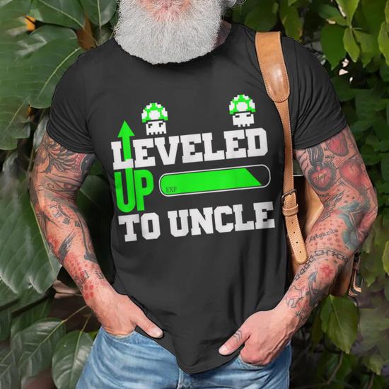 Grunge Shirt Leveled Up To Uncle New Uncle Retro Grunge Gamer T Shirt