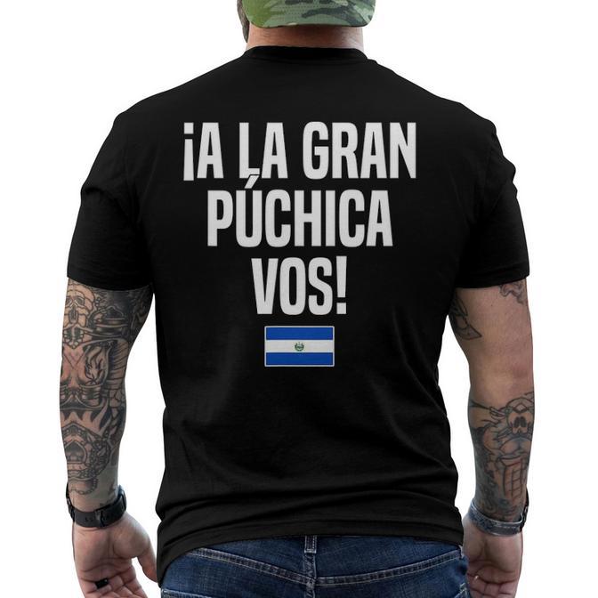 A La Gran Púchica Vos Salvadoran Slang El Salvador Flag Men's Back ...