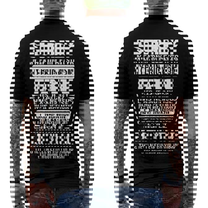 Marine Name Marine Facts Men's T-Shirt Back Print - Seseable