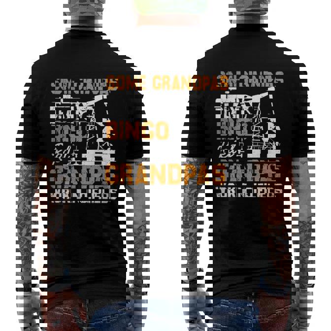 Mens Oilfield Dad Roughneck Oil Rig Father Oilfield Worker Men's Back ...