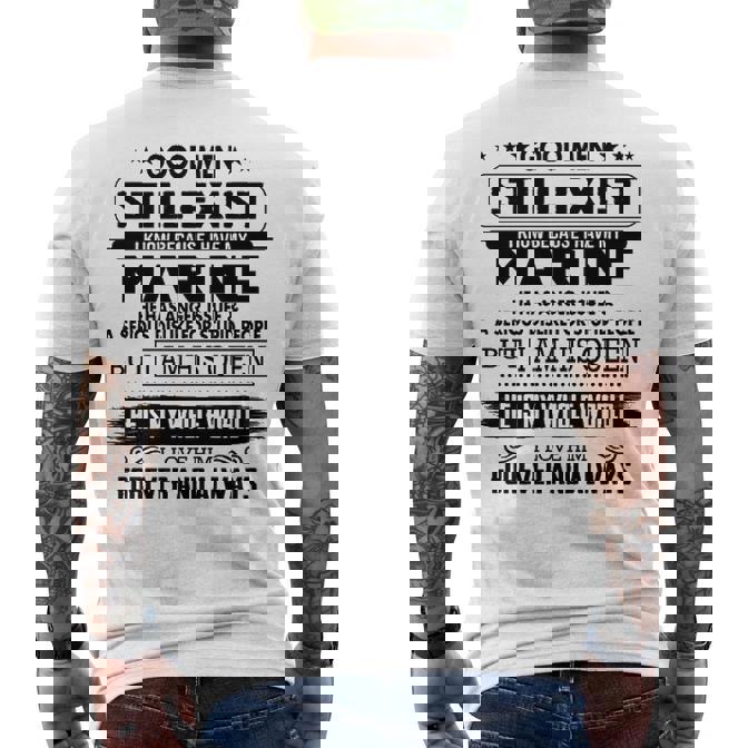 Marine Name Marine Facts Men's T-Shirt Back Print - Seseable