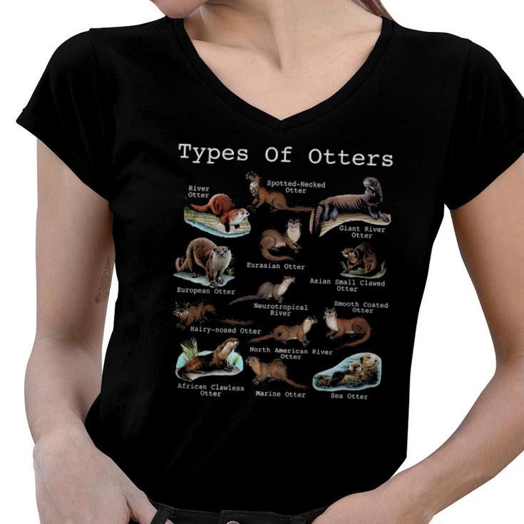 Types Of Otters Sea Otter Giant Otter Educational Animal Men's Back ...