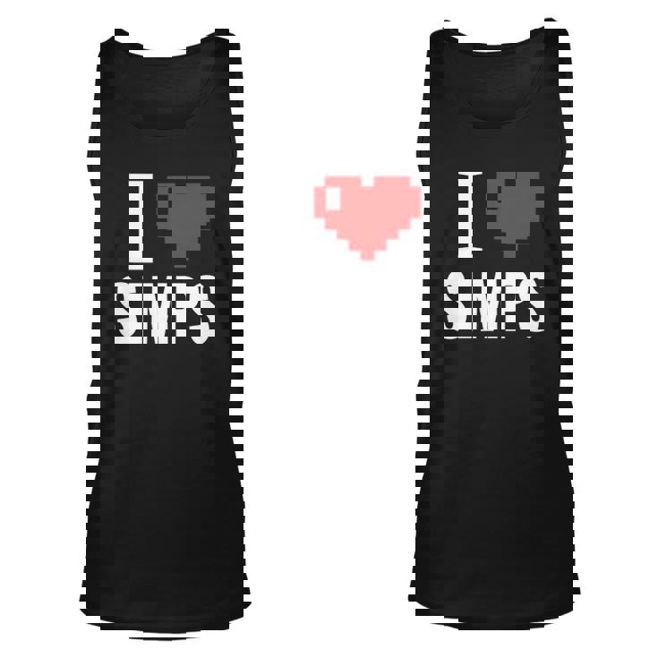 I Love Simps Simp Meme - Kawaii Egirl Gamer Streamer Unisex T-Shirt ...