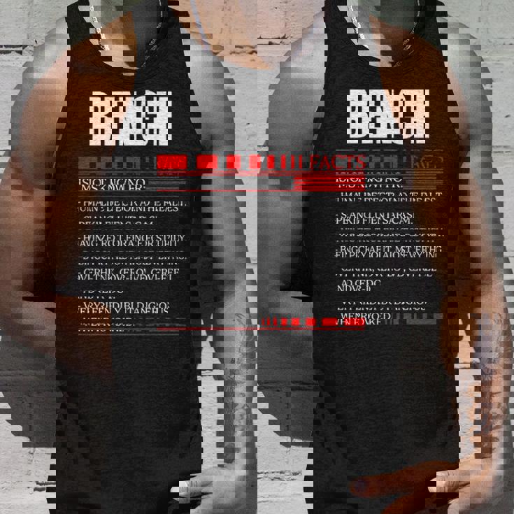 Bench Fact Fact T Shirt Bench Shirt For Bench Fact Unisex Tank Top ...