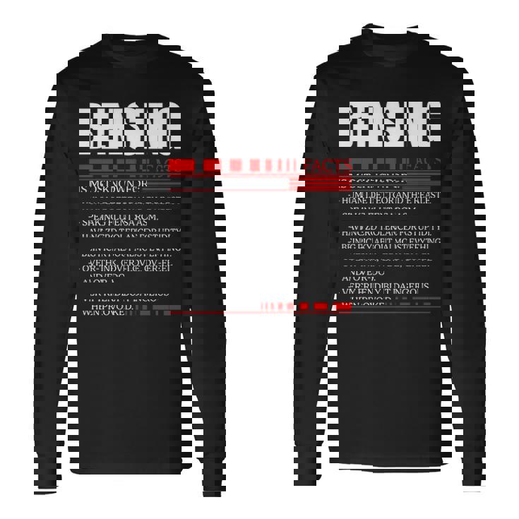 Bensing Fact Fact Shirt Bensing Shirt For Bensing Fact Long Sleeve T ...