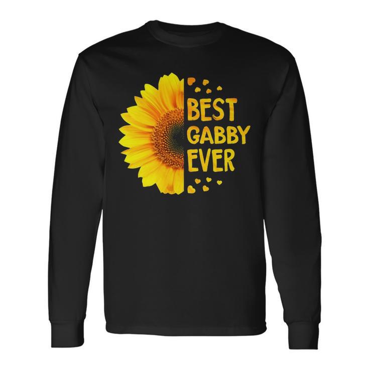 Gabby Grandma Best Gabby Ever Long Sleeve T-Shirt - Seseable