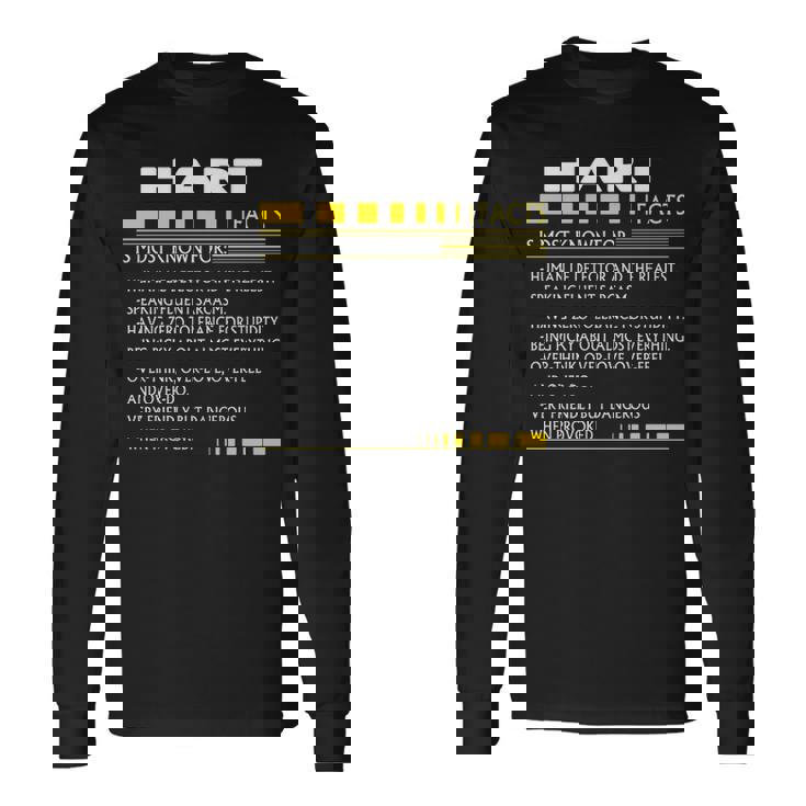 Hart Name Hart Facts V2 Long Sleeve T-Shirt | Seseable