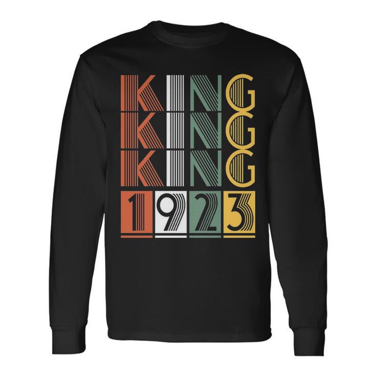 King 1923 Birthday Long Sleeve T-Shirt - Seseable