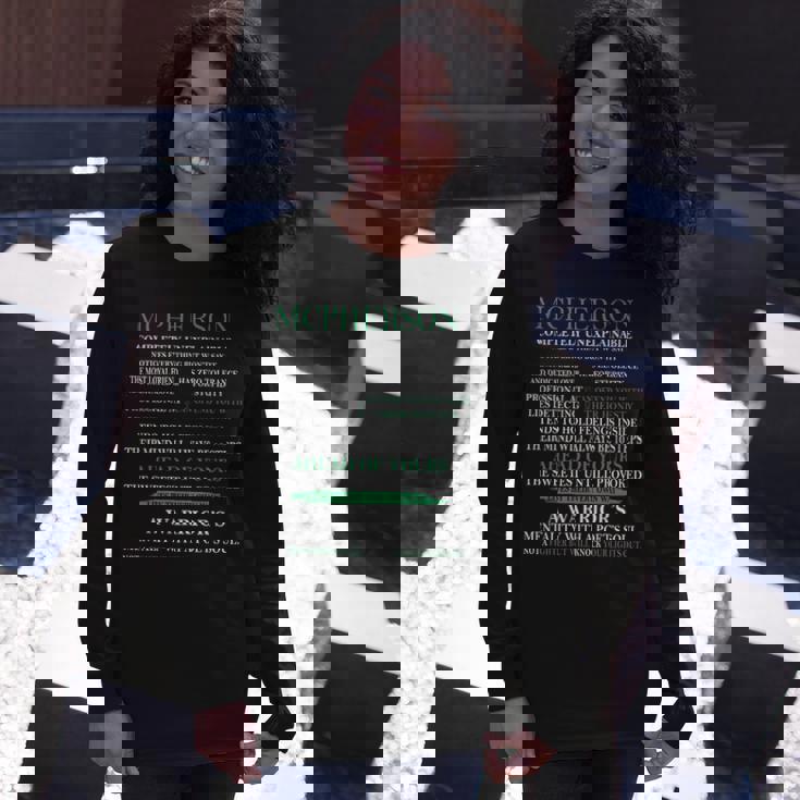 Mcpherson Name Mcpherson Completely Unexplainable Long Sleeve T-Shirt ...