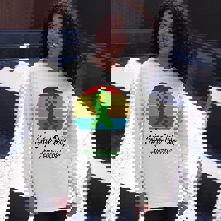 Cerebral Palsy Awareness Vintage Green Ribbon Cerebral Palsy Cerebral Palsy Awareness Long ...