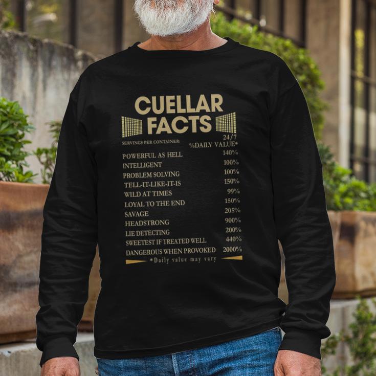 Cuellar Name Cuellar Facts Long Sleeve T-Shirt - Seseable