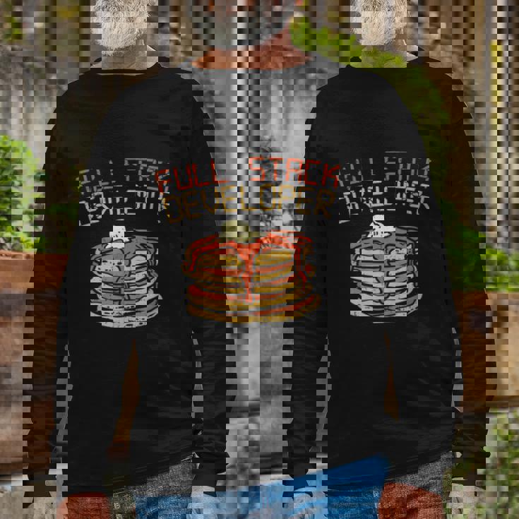 Full Stack Developer Programmer Coding Coder V2 Long Sleeve T Shirt
