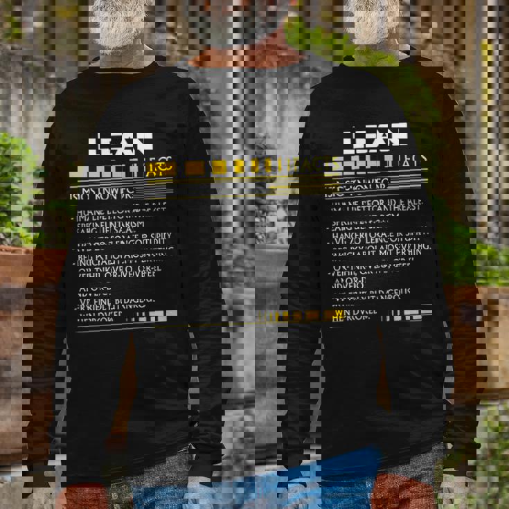 Lean Name Lean Facts Long Sleeve T-Shirt - Seseable