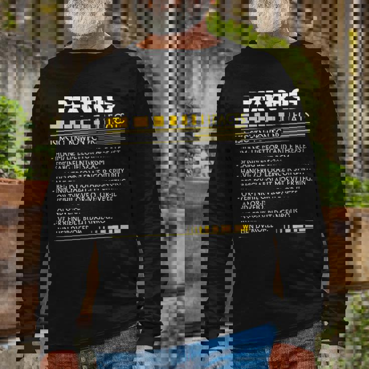 Parris Name Parris Facts Long Sleeve T-Shirt - Seseable