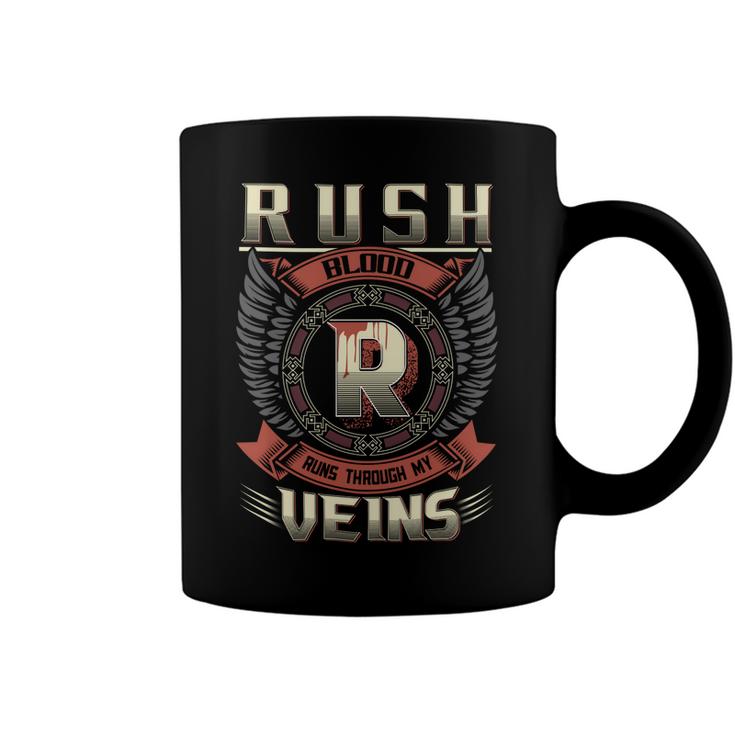 Rush Blood Run Through My Veins Name V8 Coffee Mug | Seseable