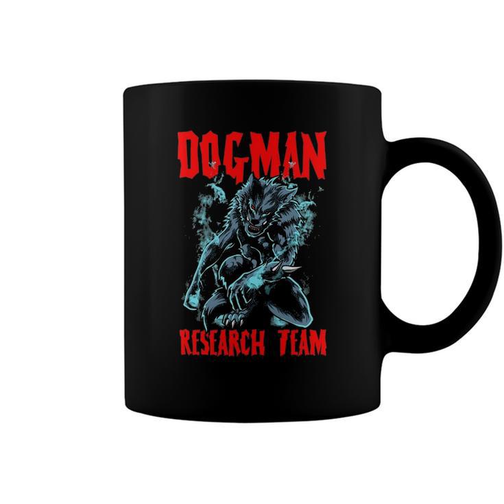 Dogman Research Team Cryptid Humanoid Animal Dog Man Funny Coffee Mug ...