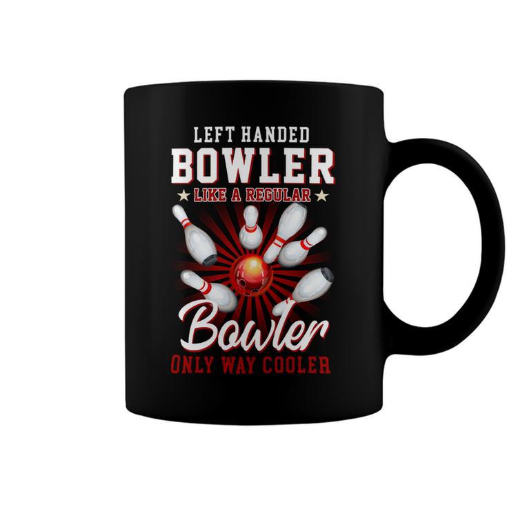 Left Handed Bowler 128 Bowling Bowler Coffee Mug - Seseable