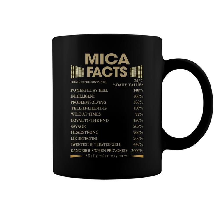Mica Name Gift Mica Facts Coffee Mug | Seseable