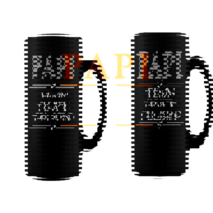 Papi Grandpa Gift Papi The Man The Myth The Legend Coffee Mug | Seseable