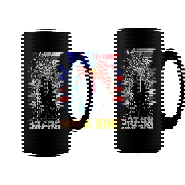 Trump King The Great Maga King American Flag Trump Seat On The Iron ...