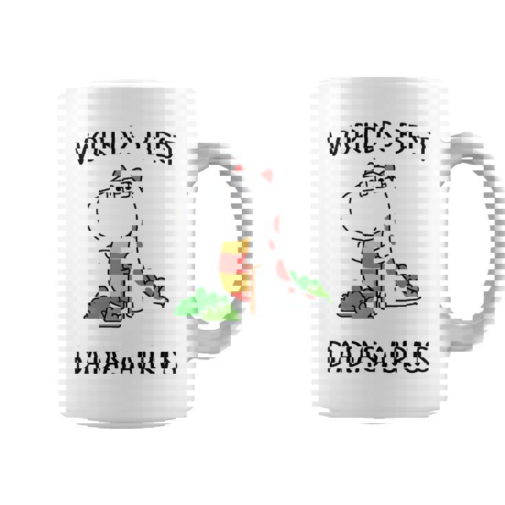 Dada Grandpa Gift Worlds Best Dadasaurus Coffee Mug - Seseable