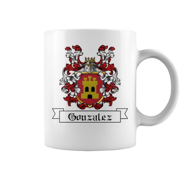 Gonzalez Family Crest Coat Of Arms Red Classic T Shirt Coffee Mug ...
