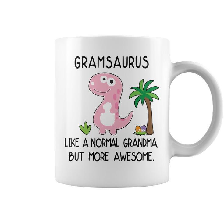 Gram Grandma Gift Gramsaurus But More Awesome Coffee Mug - Seseable