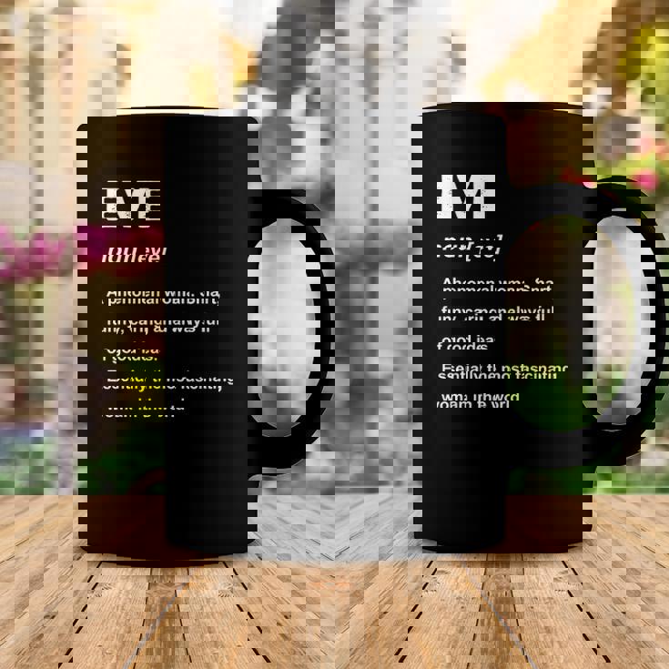 Eve Name Definition Personalized Custom Coffee Mug | Mazezy