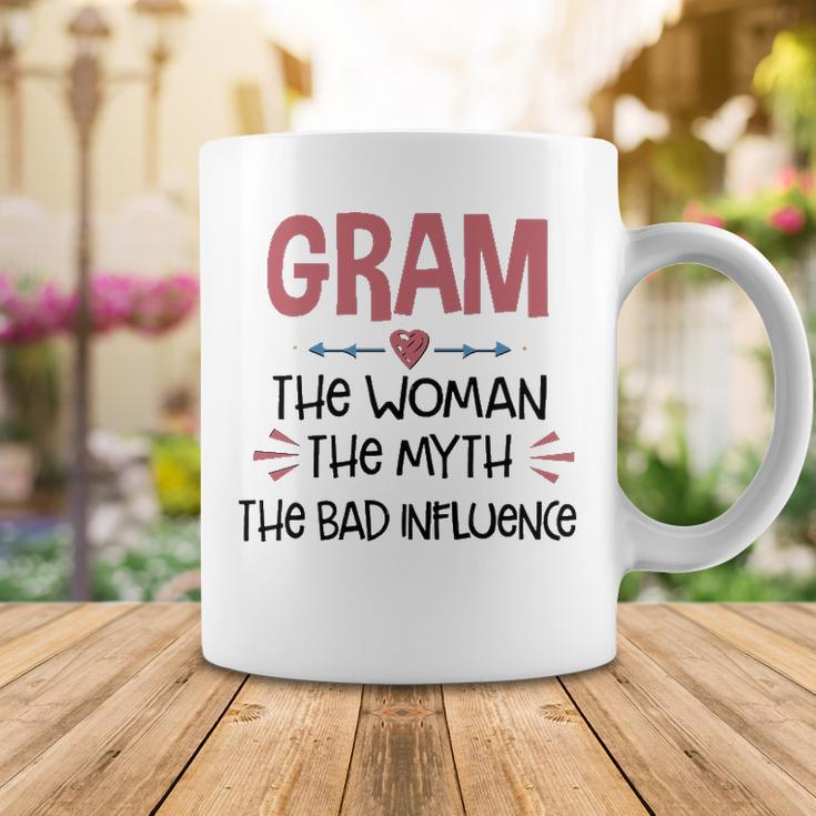 Gram Grandma Gift Gram The Woman The Myth The Bad Influence Coffee Mug ...