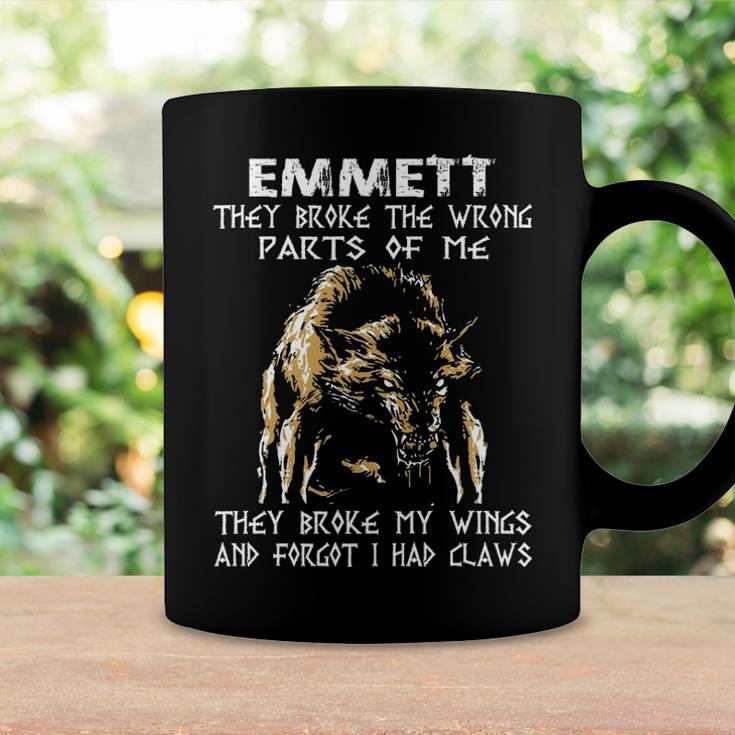 Emmett Name Gift Emmett They Broke The Wrong Parts Of Me Coffee Mug ...