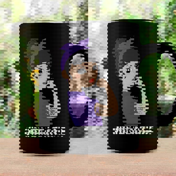 Epilepsy Warrior Strong Women With Purple Ribbon For Epilepsy Awareness ...