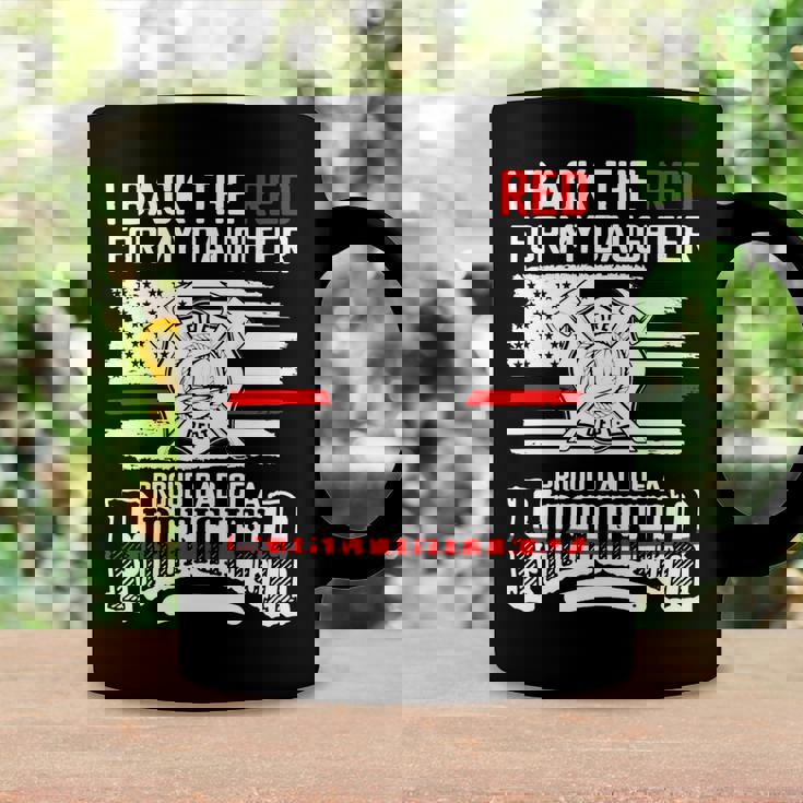 Father Grandpa I Back The Red For My Daughter Proud Firefighter Dad 186 ...