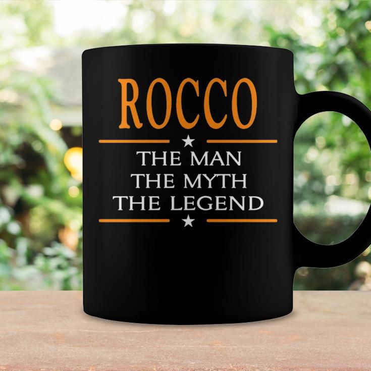 Rocco Name Gift Rocco The Man The Myth The Legend Coffee Mug - Seseable
