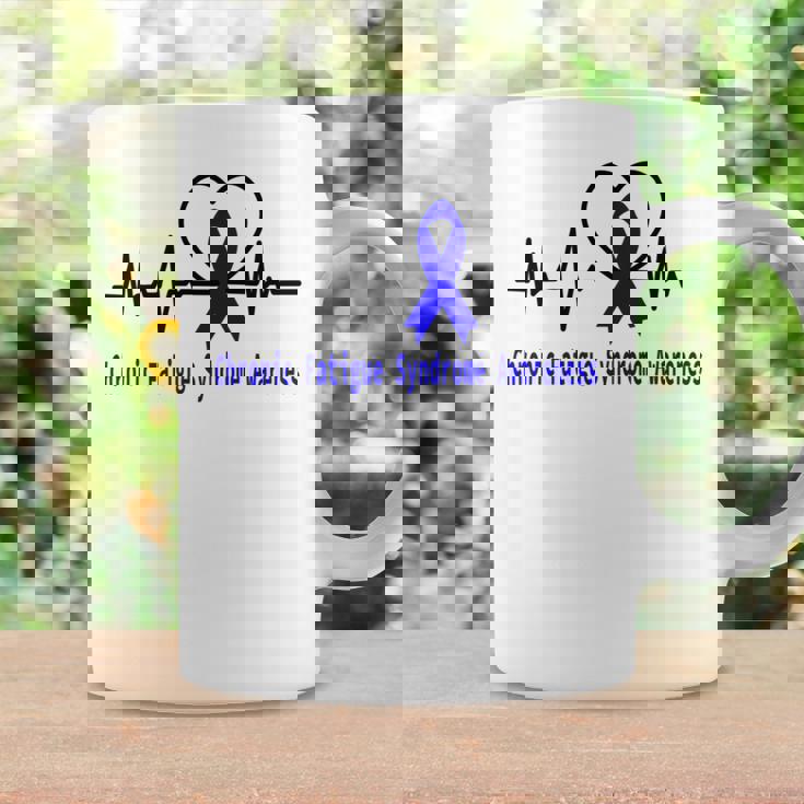 Chronic Fatigue Syndrome Cfs Awareness Heartbeat Blue Ribbon Chronic ...