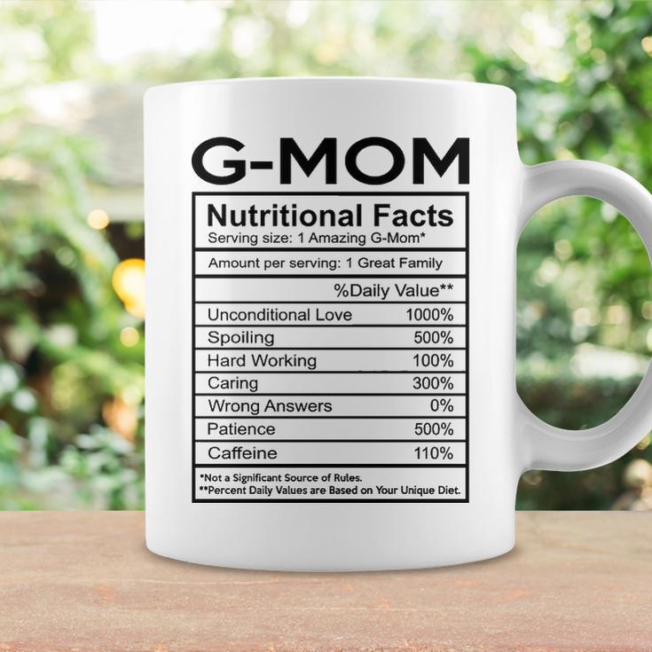 G Mom Grandma Gift G Mom Nutritional Facts Coffee Mug - Seseable