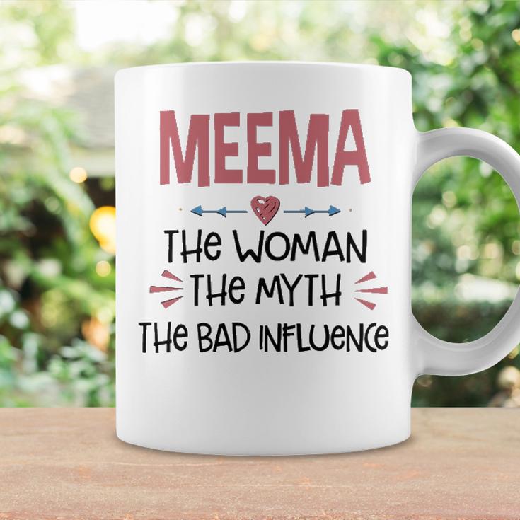 Meema Grandma Gift Meema The Woman The Myth The Bad Influence Coffee ...