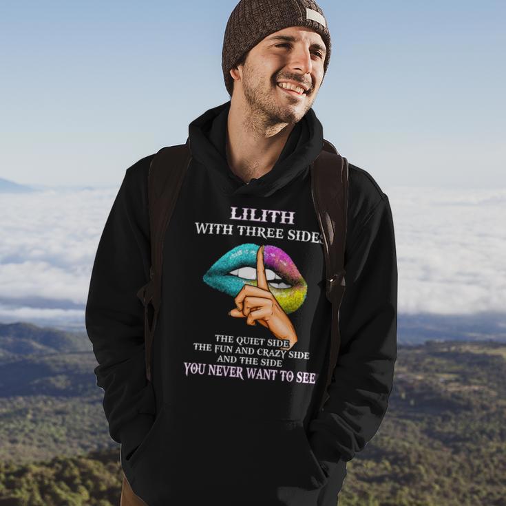 Lilith Name Gift Lilith With Three Sides Hoodie - Seseable