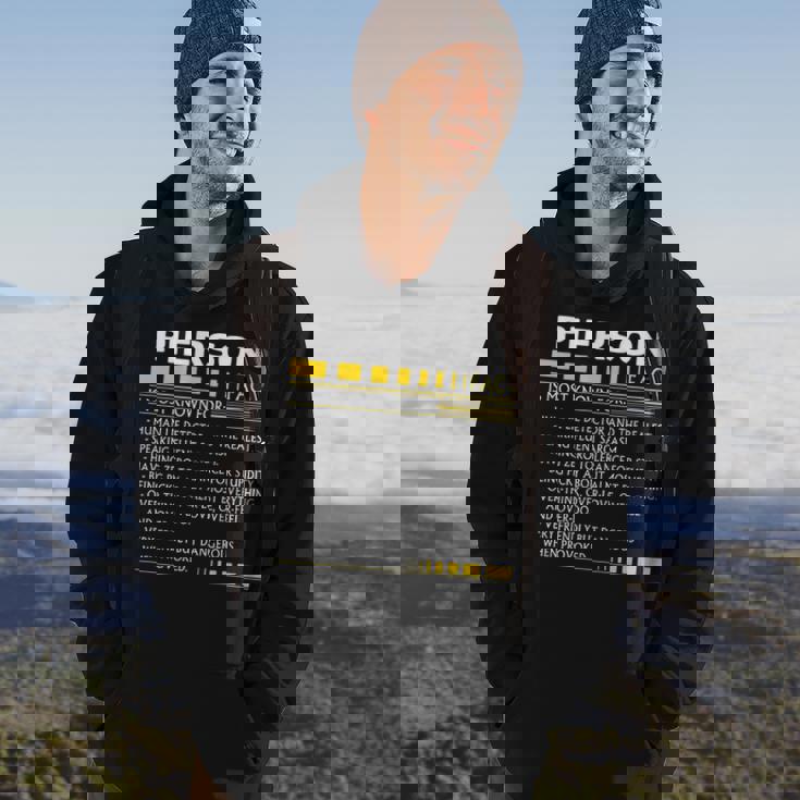 Pierson Name Gift Pierson Facts Hoodie - Seseable