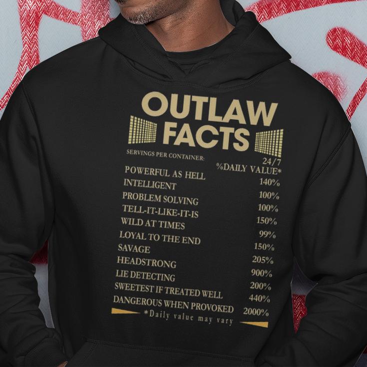 Outlaw Name Gift Outlaw Facts Hoodie | Seseable