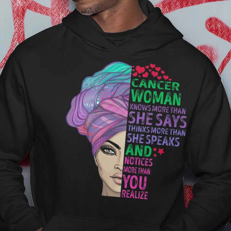 Cancer Woman Knows More Than She Says Hoodie - Seseable