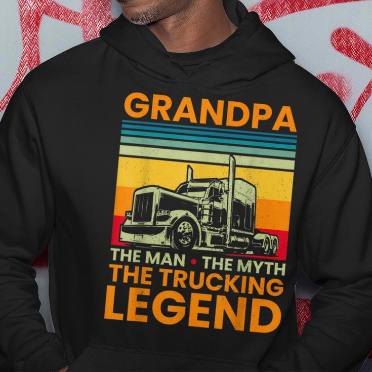 Mens Truck Driver Grandpa Trucking Legend Big Rig Trucker Grandpa 1427