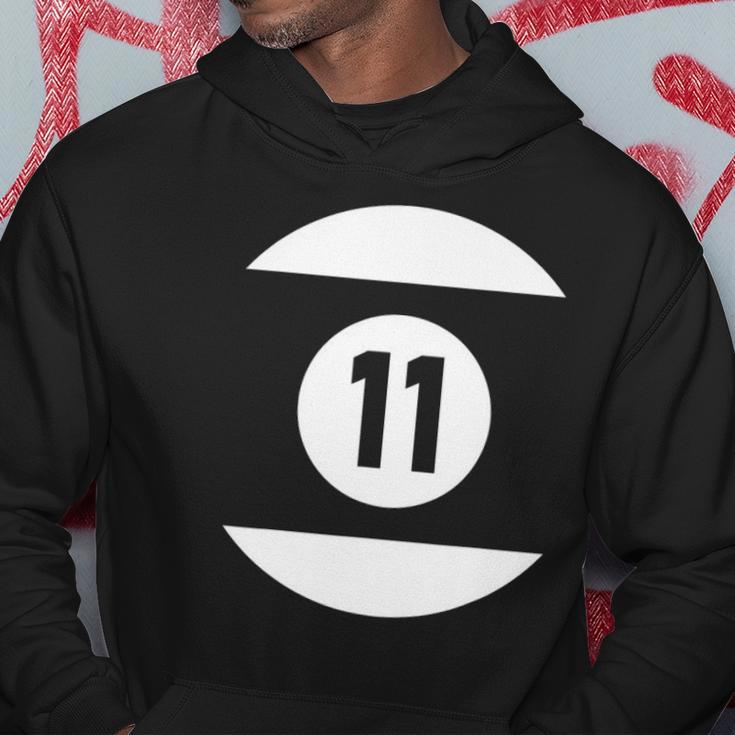 Pool Ball 11 Matching Billiards Gift Easy Halloween Costume Hoodie | Mazezy