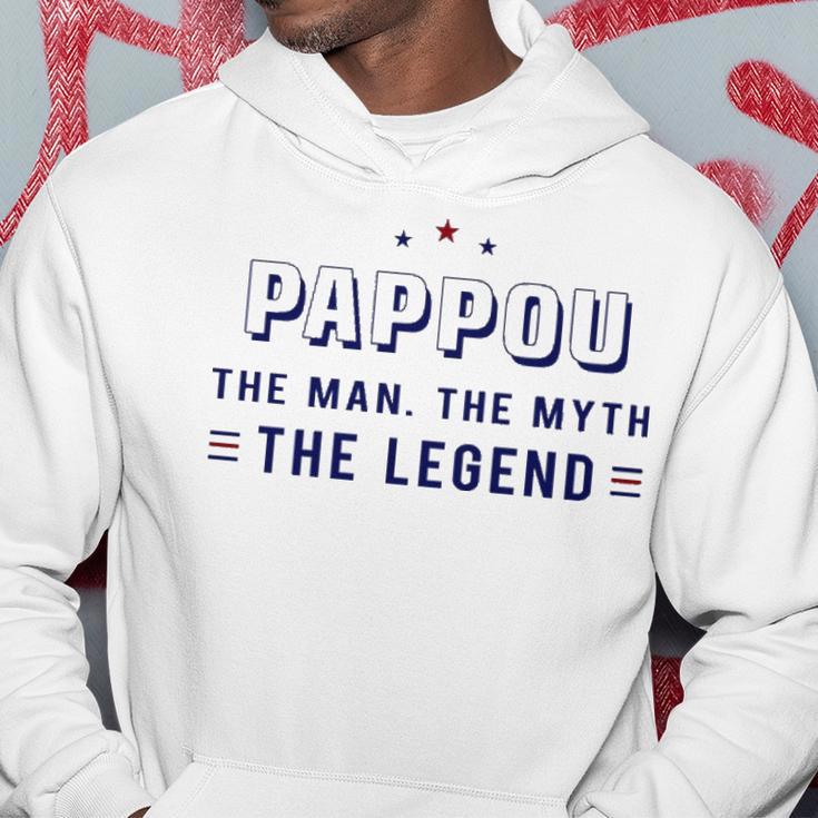Pappou Grandpa Gift Pappou The Man The Myth The Legend V2 Hoodie - Seseable