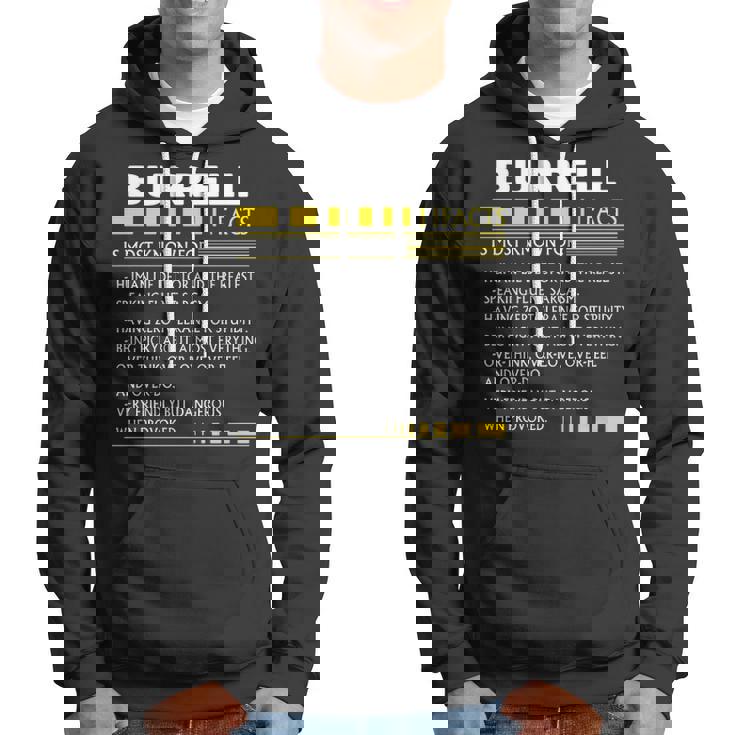 Burrell Name Gift Burrell Facts Hoodie - Seseable