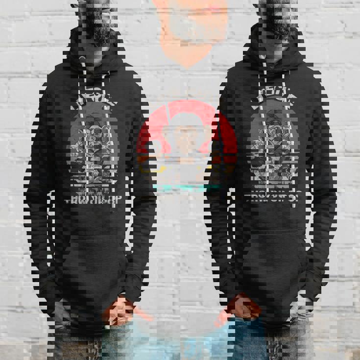 Live Cute Throw Your Poop - Funny Monkey Hoodie | Mazezy