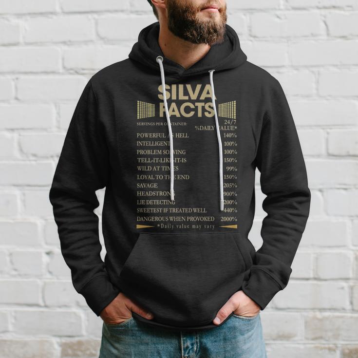 Silva Name Gift Silva Facts V2 Hoodie - Seseable
