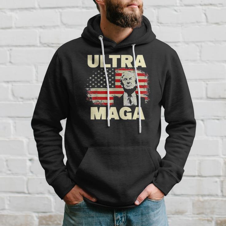 Ultra Maga Proud Ultra-Maga Usa Flag Hoodie | Mazezy