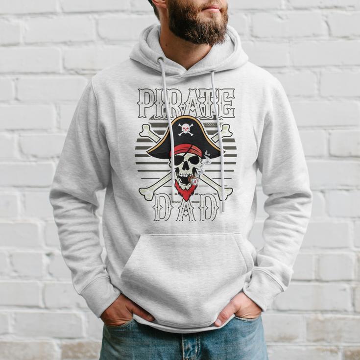 Pirate Dad Fathers Day Pirate Gift Hoodie | Mazezy