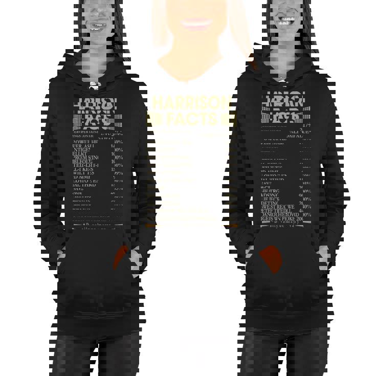 Harrison Name Gift Harrison Facts V2 Women Hoodie - Seseable