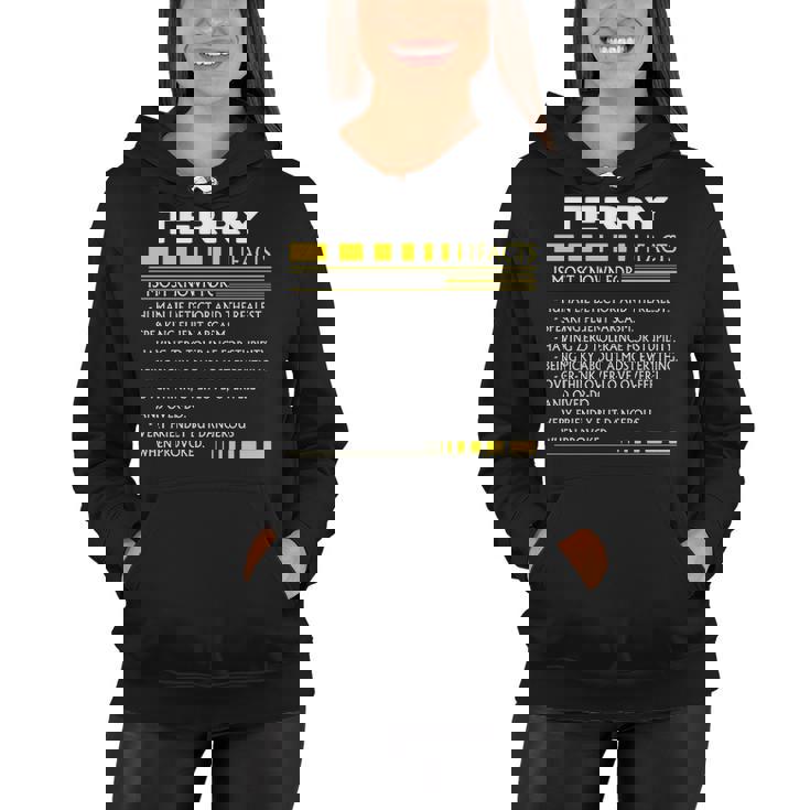 Terry Name Gift Terry Facts Women Hoodie | Seseable
